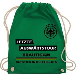 Shirtracer Turnbeutel Letzte Auswärtstour Bräutigam