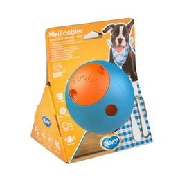 Duvo+ Foobler Futterball mit Timer, Mini, 11,5 x 11,5 x 11,5 cm, blau