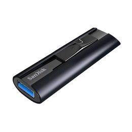 Sandisk Cruzer Extreme Pro 512GB, USB 3.2, 420MB/s USB-Stick (Lesegeschwindigkeit 420 MB/s), schwarz