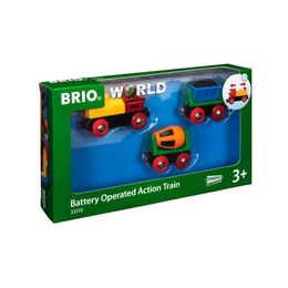 Brio® Spielzeugeisenbahn-Lokomotive Brio World Eisenbahn Zug mit Batterielok 3 Teile 33319