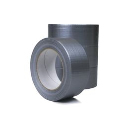 KK VERPACKUNGEN Klebeband (6-St) Panzertape Gewebeband 48 mm x 50 m Klebeband Steinband Tape Grau