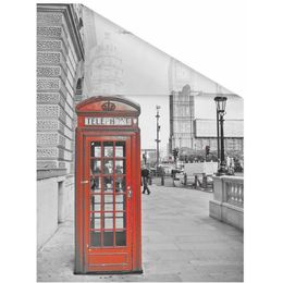 Fensterfolie London, LICHTBLICK ORIGINAL, blickdicht, strukturiert, selbstklebend, Sichtschutz, rot