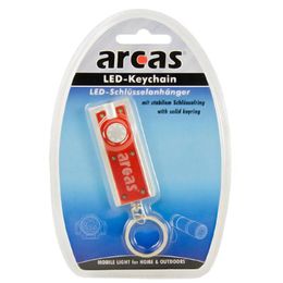 Arcas LED Taschenlampe als Schlüsselanhänger, farblich sortiert, 1 Stück