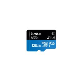High Performance Micro SD-Karte mit Adapter, 128 GB, von Lexar, 1 Stück