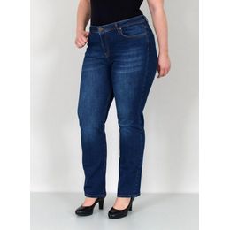 ESRA Straight-Jeans FG6 High Waist Jeans Straight Fit Damen Hose Stretch