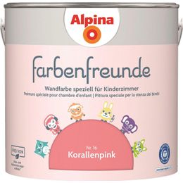 Alpina Wandfarbe farbenfreunde, für Kinderzimmer, matt, 2,5 Liter, rosa