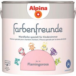 Alpina Wandfarbe farbenfreunde, für Kinderzimmer, matt, 2,5 Liter, rosa