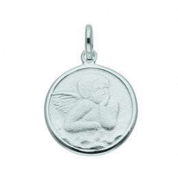 Adelia´s Adelia´s Kettenanhänger Damen Silberschmuck 925 Silber Anhänger Amor Ø 12 mm, 925 Sterling Silber Silberschmuck für Damen, silberfarben