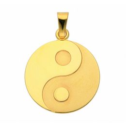 Adelia´s Adelia´s Kettenanhänger Damen Goldschmuck 333 Gold Anhänger Ying Yang, 333 Gold Goldschmuck für Damen, goldfarben