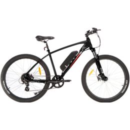 SFM BIKES SAXXX E-Bike Everest 2.0, 7 Gang, Kettenschaltung, Heckmotor, 374 Wh Akku, (mit Akku-Ladegerät), schwarz