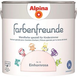 Alpina Wandfarbe farbenfreunde, für Kinderzimmer, matt, 2,5 Liter, rosa