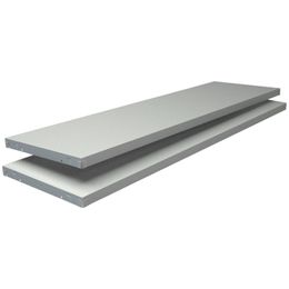 SCHULTE REGALWELT Regalelement Stecksystem-Fachboden PowerMax, 2 Stück weiß, 1200x350 mm, weiß