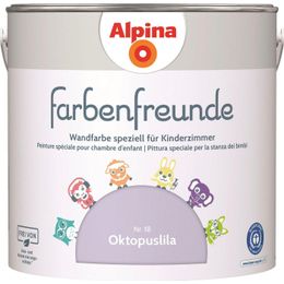 Alpina Wandfarbe farbenfreunde, für Kinderzimmer, matt, 2,5 Liter, lila