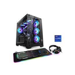 CSL Aqueon C94318 Extreme Edition Gaming-PC (Intel® Core i9 13900KF, GeForce RTX 4070, 32 GB RAM, 1000 GB SSD, Wasserkühlung), schwarz