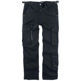 Black Premium by EMP Army Vintage Trousers Cargohose schwarz in L