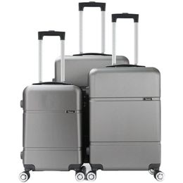 KESSMANN Kofferset Hartschalenkoffer Set 3 Teilig Kofferset S-M L XL mittel groß Koffer