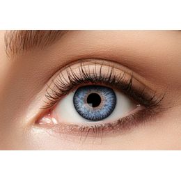 Eyecatcher Jahreslinsen Natürlich blaue Kontaktlinse mit Minus Sehstärken
