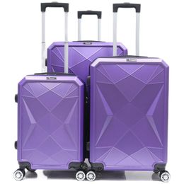 KESSMANN HOFFMANN Kofferset ABS Hartschalen Koffer 3 teilig Kofferset Reisekoffer groß