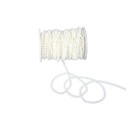 Deko AS Kordel Perlengirlande-Perlenband-Hochzeit-Taufe-Kommunion-4mm Breite-20m Läng