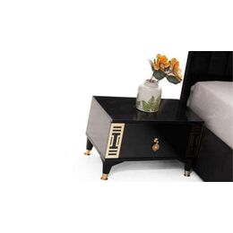 JVmoebel Nachttisch Luxus Nachttisch Neu weiß 2x Nachttische Set Design Holz Beistelltisch