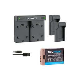 Blumax Set mit Lader für Canon LP-E17 EOS M6 760D R50 USB Typ-C 1000 mAh Kamera-Ladegerät