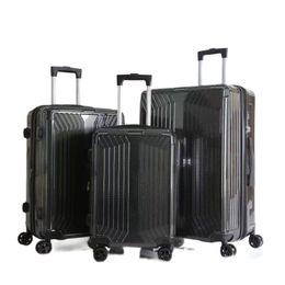 Cheffinger Koffer Koffer 3 tlg Trolley Set Kofferset Gepäck Polycarbonat schwarz