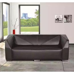 JVmoebel Sofa Schwarzer Dreisitzer Arbeitszimmermöbel Textil Couch Luxus Designer