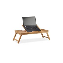 Relaxdays Laptop Tablett Bambus Laptoptisch XL