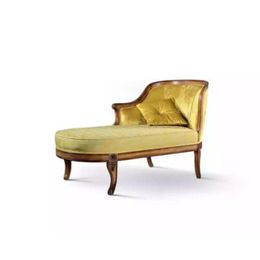 JVmoebel Chaiselongue Gelb Chaiselongue Sofa Liege Chaise Klassischer Couch Textil Neu