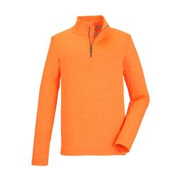 Killtec Langarmshirt &raquo;KSW 185 BYS LS SHRT&laquo; orange 176 176 Kids Funktionsshirt mit Stehkragen