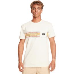 Quiksilver T-Shirt »Mesa Stripe« weiß XS XS Stoff: Baumwoll-Jersey-Stoff [160 g/m2]