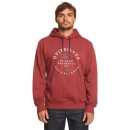 Quiksilver Kapuzensweatshirt &raquo;Circle Trim&laquo; Tibetan Red L L Material: Geb&uuml;rsteter Sweatstoff aus...