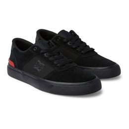 DC Shoes Skateschuh &raquo;Teknic S&laquo; Black/Black/Red 12,5(46,5) 12,5(46,5) Obermaterial aus Super-Suede und Super-Canvas