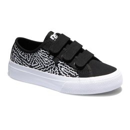 DC Shoes Sneaker »Manual V« Black/White Print 4(35) 4(35) Obermaterial: Design mit Canvasobermaterial