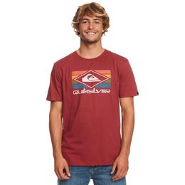 Quiksilver T-Shirt »Qs Rainbow« Tibetan Red XXL XXL Stoff: Baumwoll-Jersey-Stoff [160 g/m2]