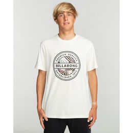 Billabong T-Shirt »Rotor Fill« Off White XL XL Stoff: Baumwollstoff [160 g/m2]