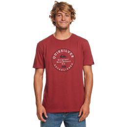 Quiksilver T-Shirt »Circle Trim« Tibetan Red XXL XXL Stoff: Baumwoll-Jersey-Stoff [160 g/m2]