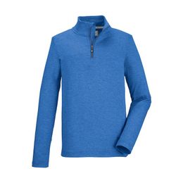 Killtec Langarmshirt &raquo;KSW 185 BYS LS SHRT&laquo; blau 164 164 Kids Funktionsshirt mit Stehkragen