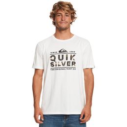 Quiksilver T-Shirt »Logo Print« White XL XL Stoff: Baumwoll-Jersey-Stoff [160 g/m2]