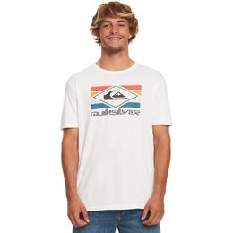 Quiksilver T-Shirt »Qs Rainbow« White L L Stoff: Baumwoll-Jersey-Stoff [160 g/m2]