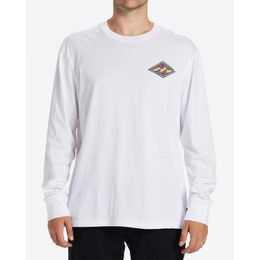 Billabong Langarmshirt &raquo;Crayon Wave&laquo; White S S Stoff: Baumwollstoff [160 g/m2]