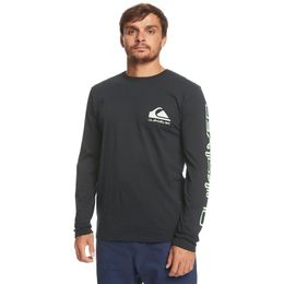 Quiksilver Langarmshirt »Omni Logo« schwarz L L Stoff: Baumwoll-Jersey-Stoff [160 g/m2]