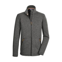 Killtec Strickjacke »KOW 7 MN FLX JCKT« grau XL XL Herren Powerstretchjacke mit Stehkragen
