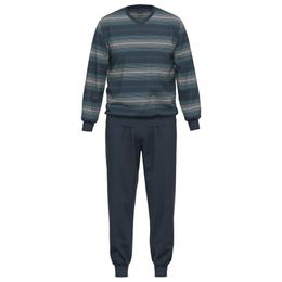 Ammann Schlafanzug Herren Schlafanzug Pyjama-Set lang reine Bio-Baumwolle
