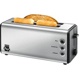 Unold Elektro UNOLD 38915 Onyx Duplex Toaster Edelstahl/Schwarz (1400 Watt, Schlitze: 2)