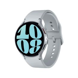 Samsung Galaxy Watch6 LTE 44 mm Smartwatch Fluorkautschuk, M/L, Silver