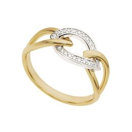 Firetti Diamantring Schmuck Geschenk Gold 585 Damenring Goldring Diamant, mit Brillanten, gelb|goldfarben|weiß