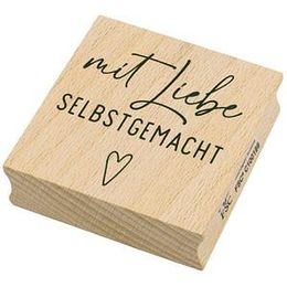 artoz Motivstempel Mit Liebe gemacht 4,0 x 6,0 cm