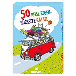 moses. Kartenset 50 REISE-REGEN-RÜCKSITZ-RÄTSEL in bunt