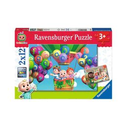 RAVENSBURGER VERLAG Puzzle LERNEN UND SPIELEN 2x12-teilig